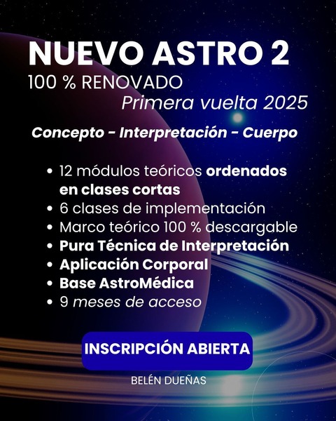 ASTRO 2 - CONCEPTO - INTERPRETACIÓN - APLICACIÓN CORPORAL ($137.000 Vía ...