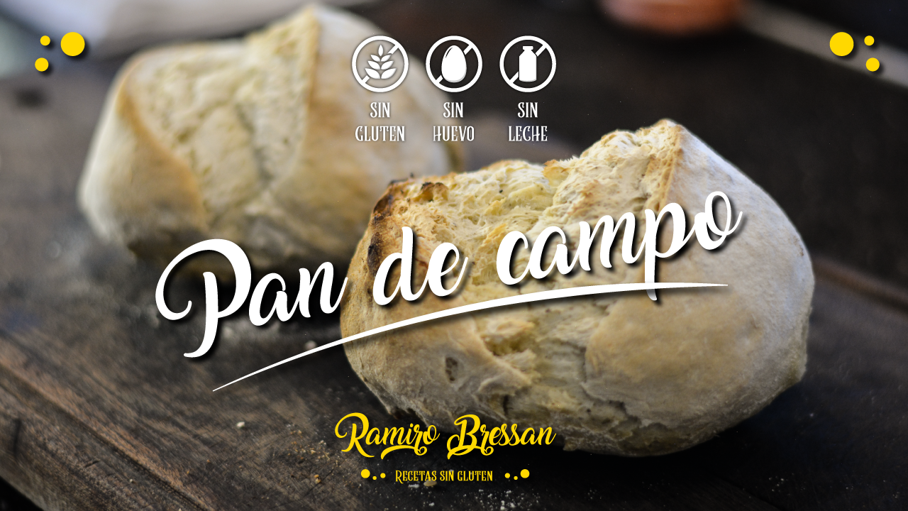 PAN DE CAMPO sin gluten PASO A PASO Casero, fácil, INCREÍBLE!