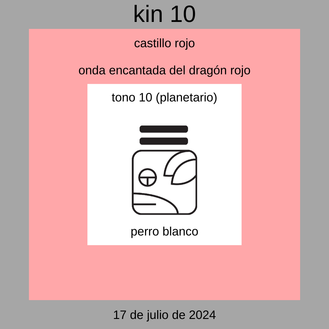 Kin 10 - Perro Planetario Blanco - Lucía García Otero