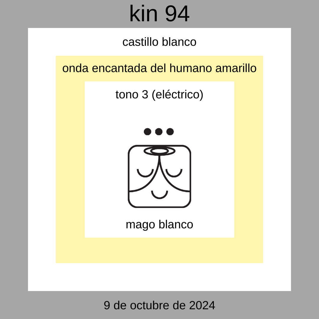 Kin 94 - Mago Eléctrico Blanco - Lucía García Otero