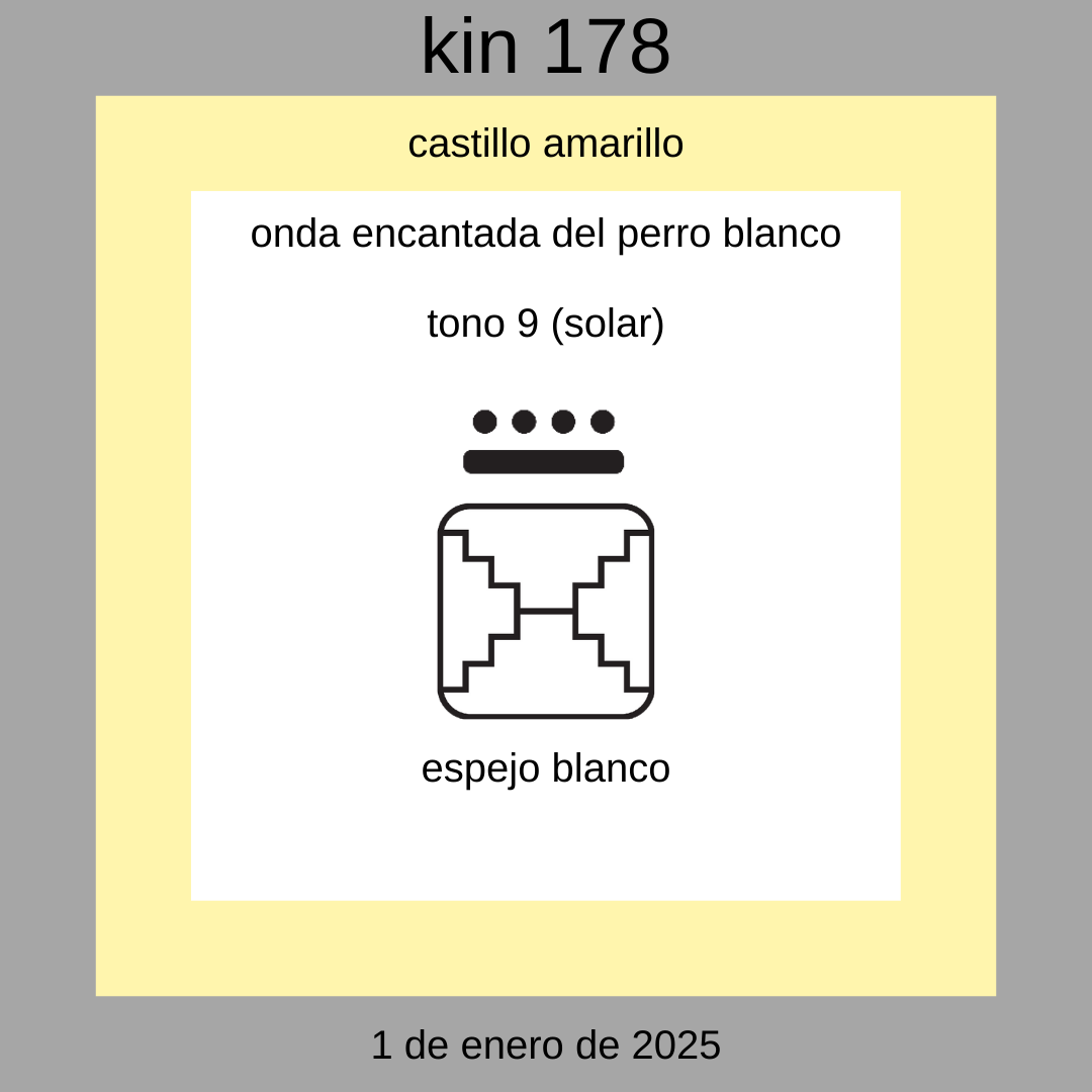 Kin 178 - Espejo Solar Blanco - Lucía García Otero