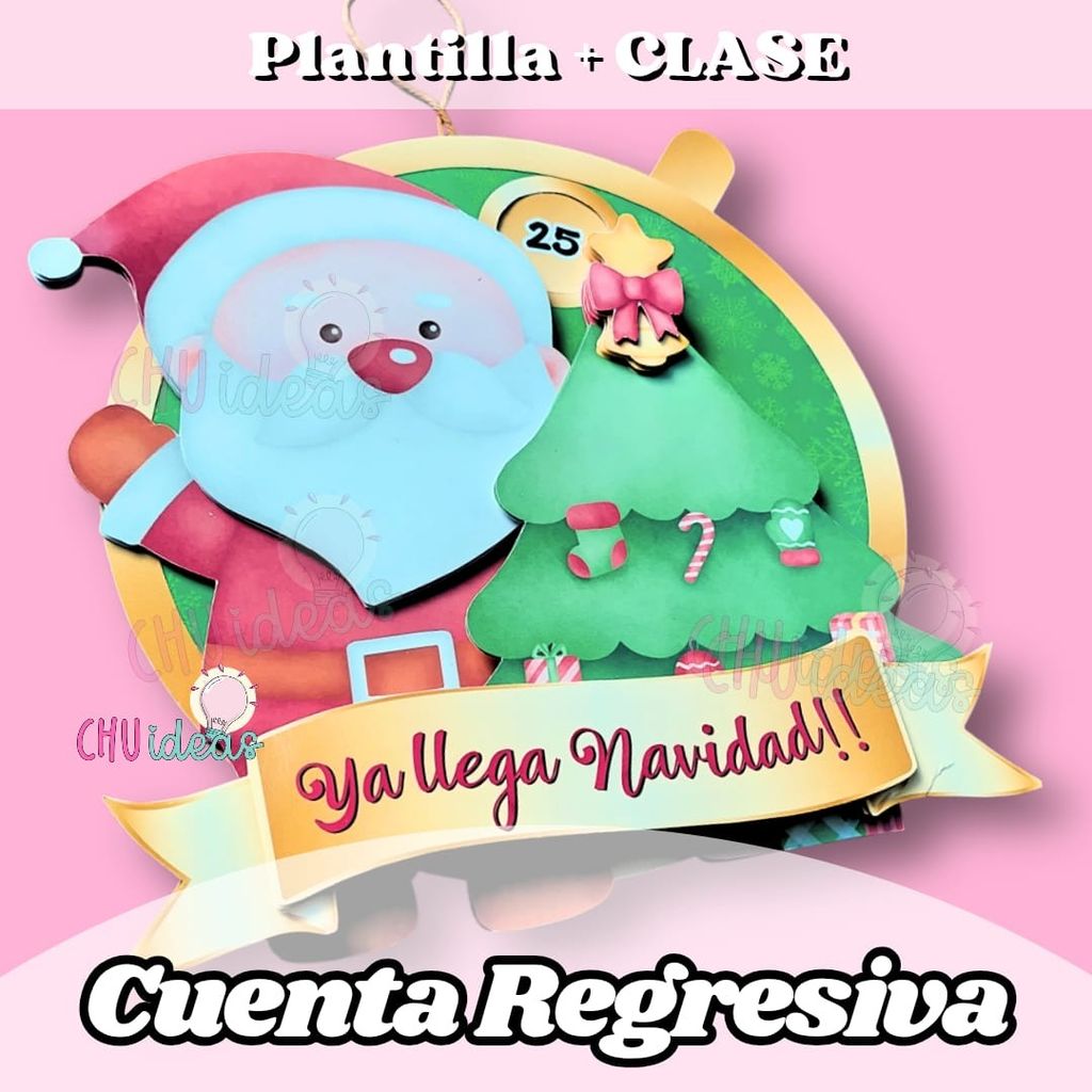 Cuenta regresiva navidad imprimible + clase - Chu Ideas