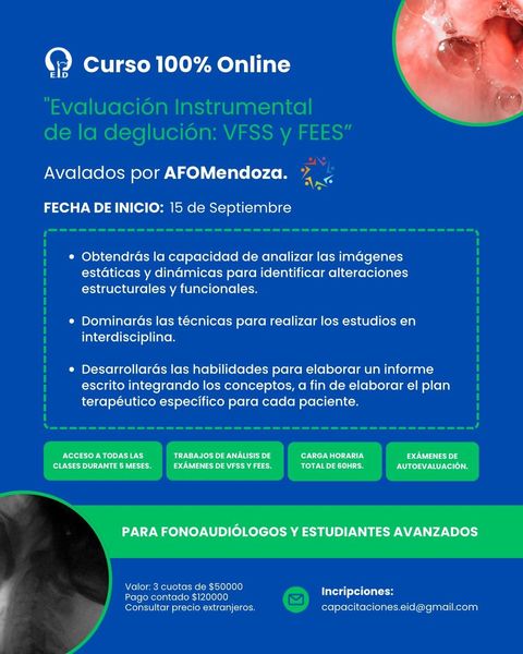 4ta Ed. "Evaluación Instrumental de la Deglución: VFSS y FEES" - EID ...