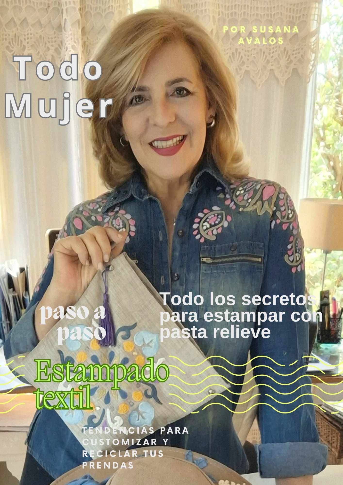 Todo los secretos para estampar con pasta relieve- Estampado textil