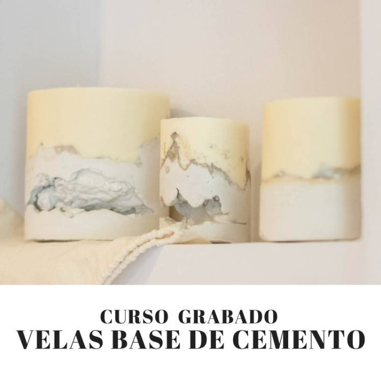 Aprendé a hacer velas 3d con base de cemento en Casa Manni