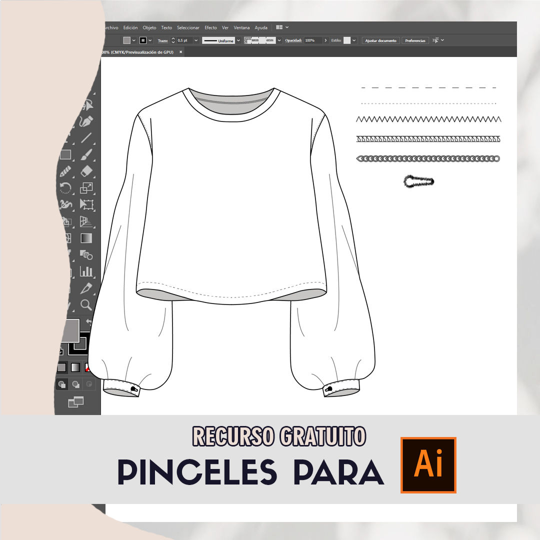 FG Estudio | Pinceles de Illustrator para geometrales de moda
