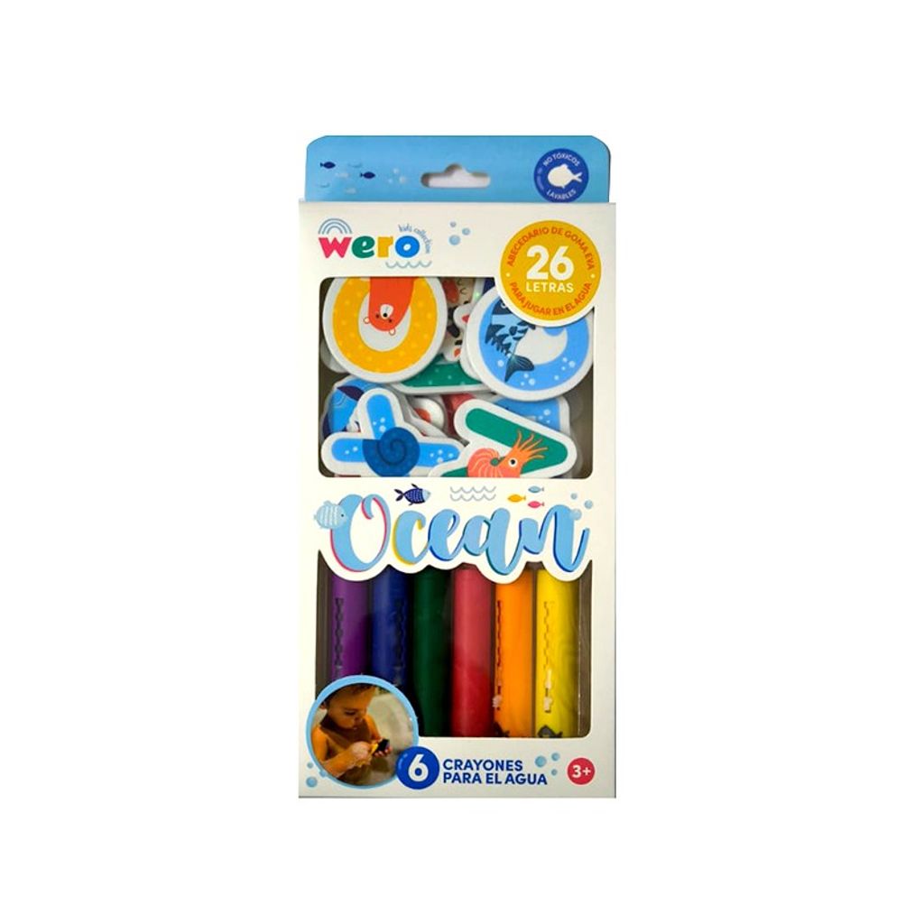 Cera Wero P/Agua x6 + 26 Letras de Goma Eva (4191) - Batik - Librería ...