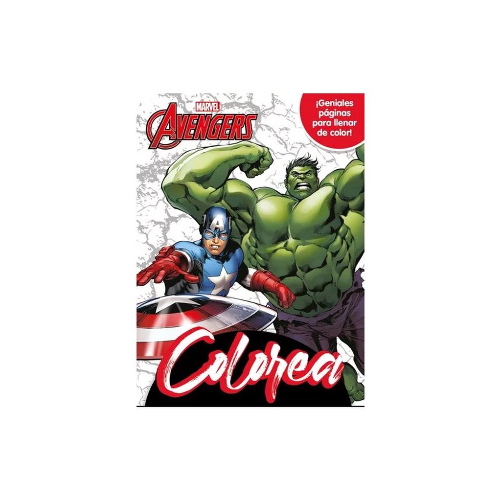 Libro Para Colorear Vertice "Colorea" "Avengers" (6176) - Batik ...