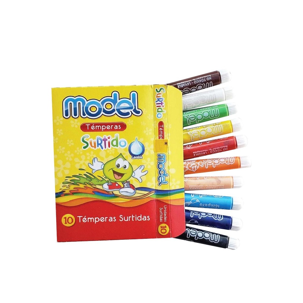 Tempera Model 8ml. x10 Colores Surtidos - Batik - Librería & Papelería