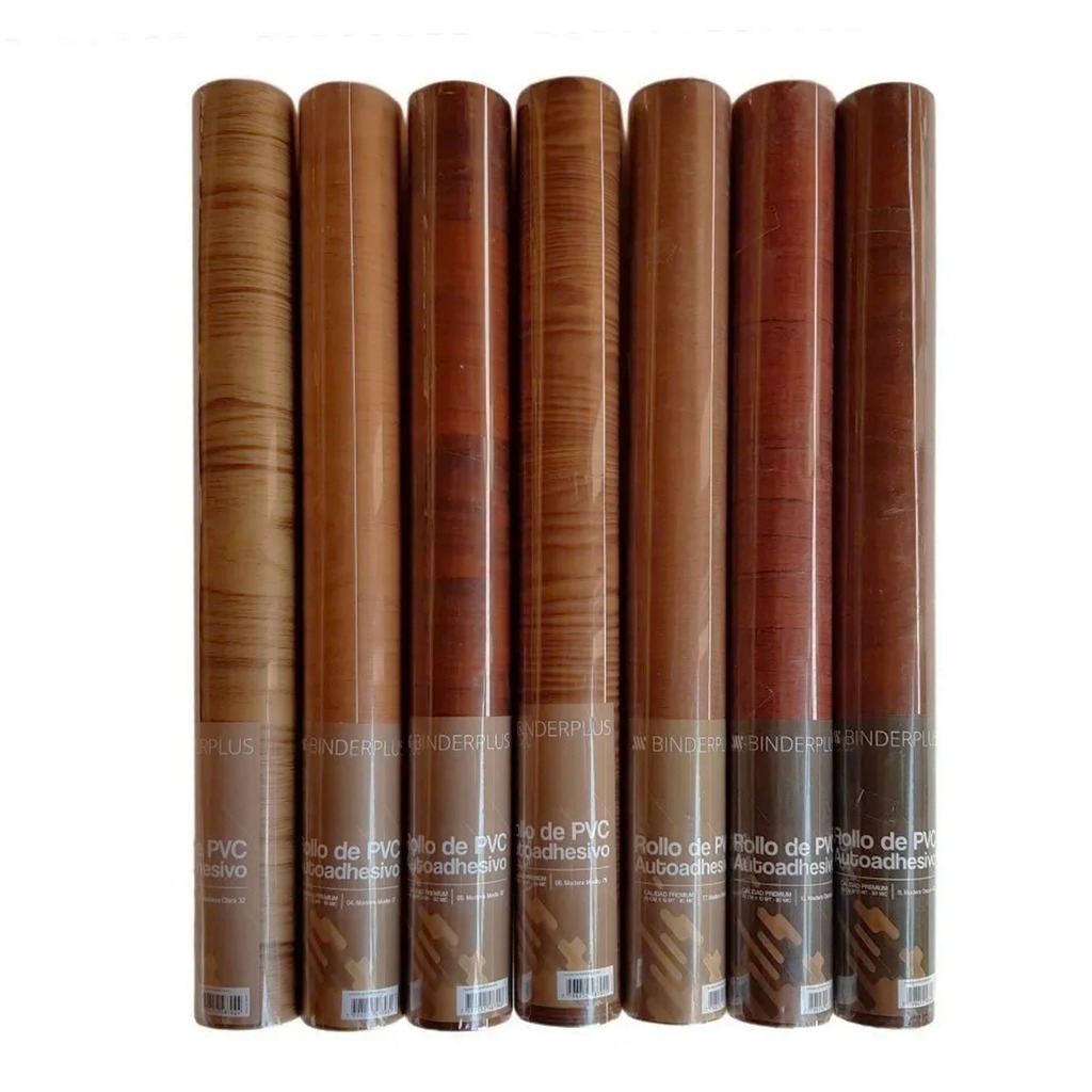 Contact PVC Autoadhesivo Simil Madera 45 cm. de Ancho X 10 mts de largo ...