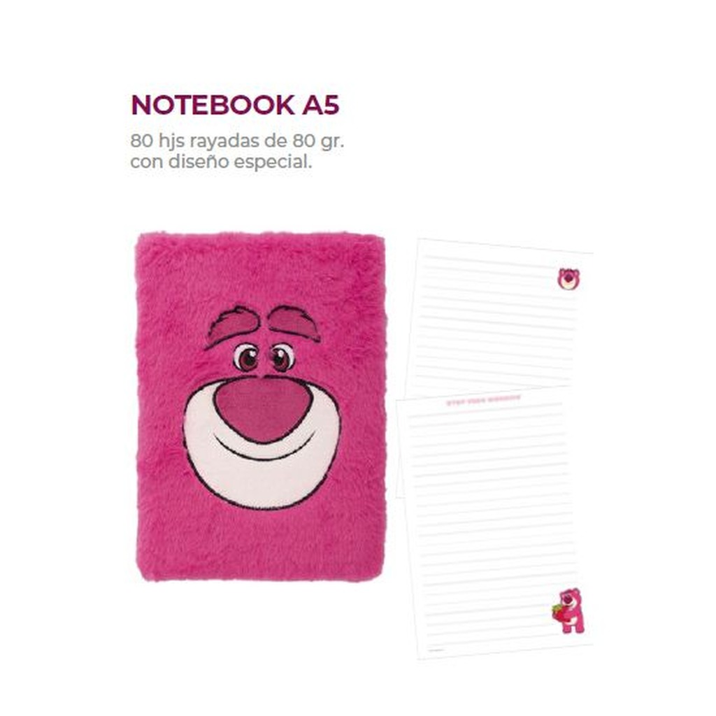 Cuaderno Mooving Línea Notes "Lotso" A5 T-D Cosido Rayado 96H ...