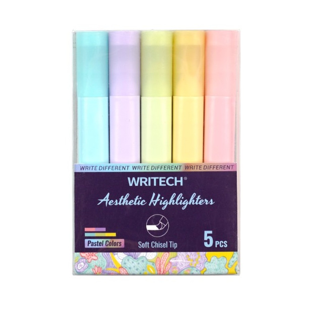 Resaltador Writech Aesthetic Pastel x5 (W-832-PL5) - Batik - Librería ...