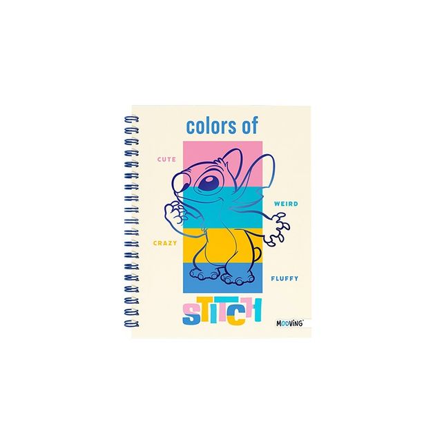 Cuaderno Chico Espiralado "Mooving Stitch" 16x21cm T/D 80H. Ry. "Color ...