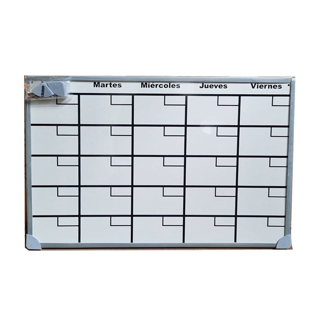 Pizarra Noya Planner Bca. 40x60cm "Semanal" Marco Metal - Batik ...