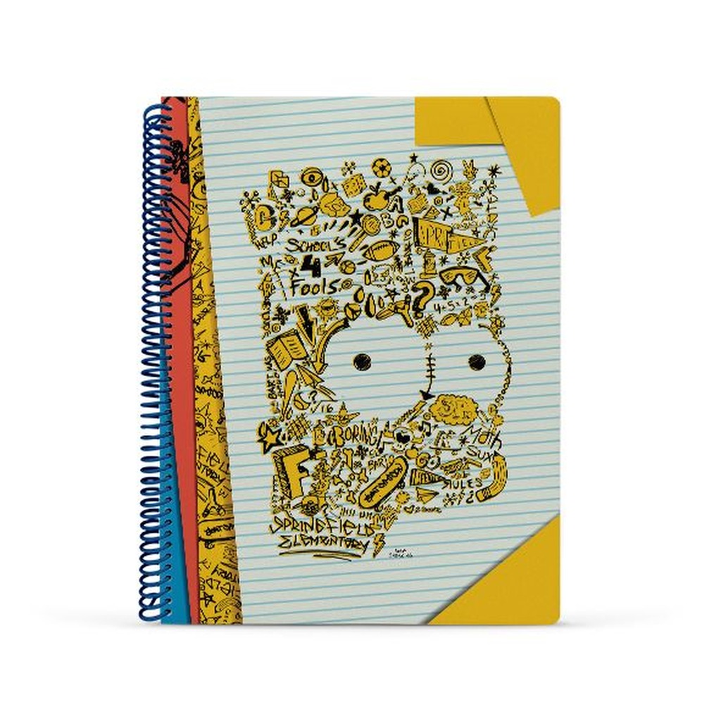 Cuaderno Universitario "Mooving The Simpsons" T/Semi Rígida 80H ...