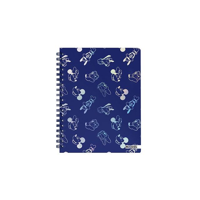 Cuaderno Chico Espiralado "Mooving Mickey & Friends" 16x21cm T/D 80H ...