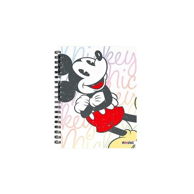 Cuaderno Chico Espiralado "Mooving Mickey & Friends" 16x21cm T/D 80H ...