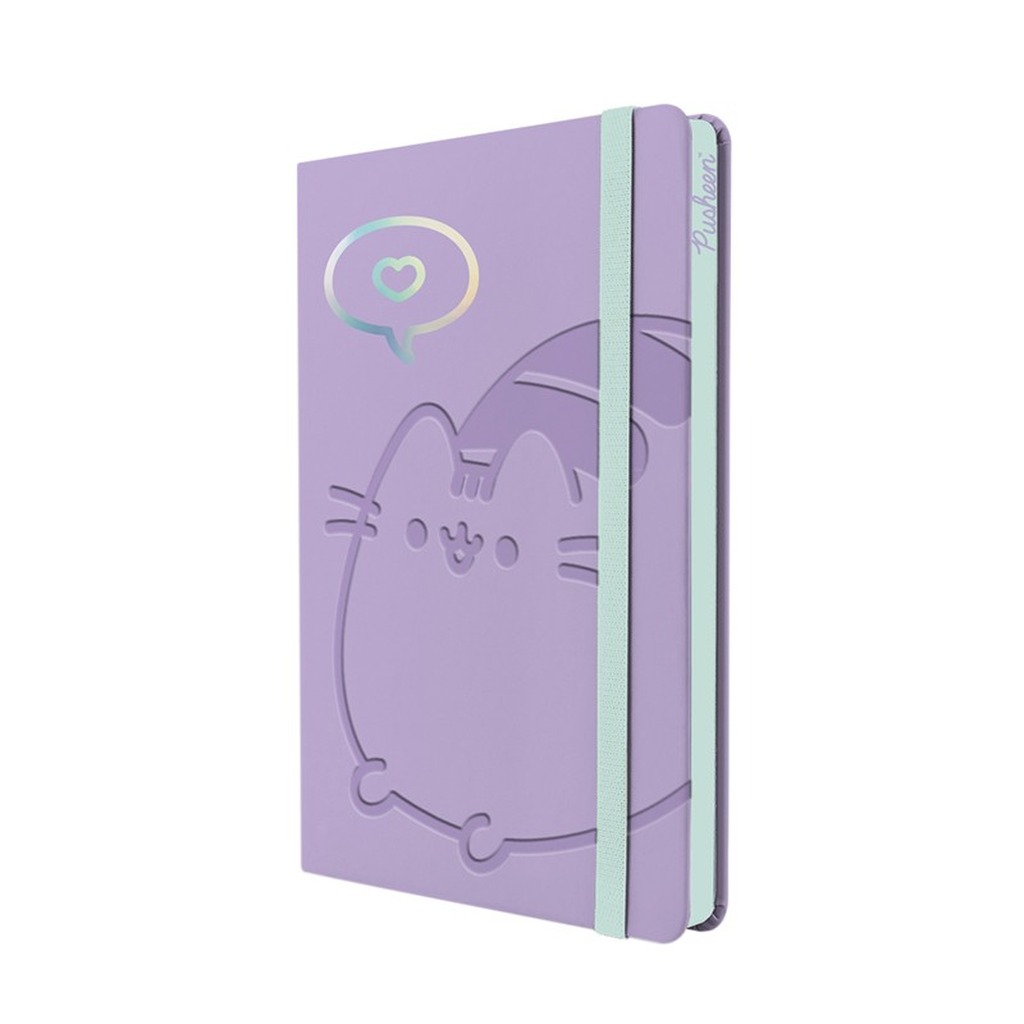 Cuaderno Mooving Línea Notes "Pusheen" "Tapa Lila" A5 T-D Rayado 96H ...