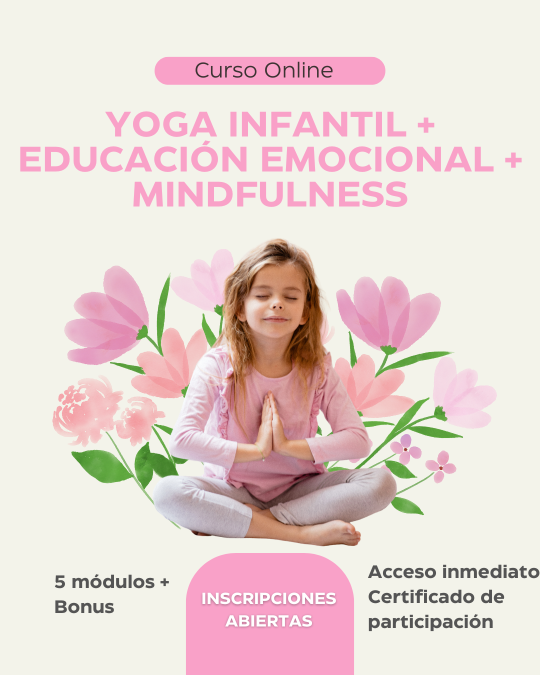 Curso - Yoga infantil, Educación Emocional & Mindfulness