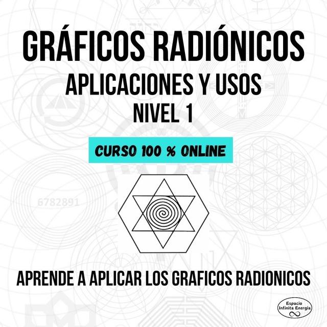 Curso Gráficos Radionicos: Nivel 1 - Espacio Infinita Energía
